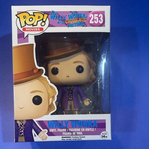 Funko | Other | Funko Willy Wonka Purple And Brown Vinyl Figure 253 ...